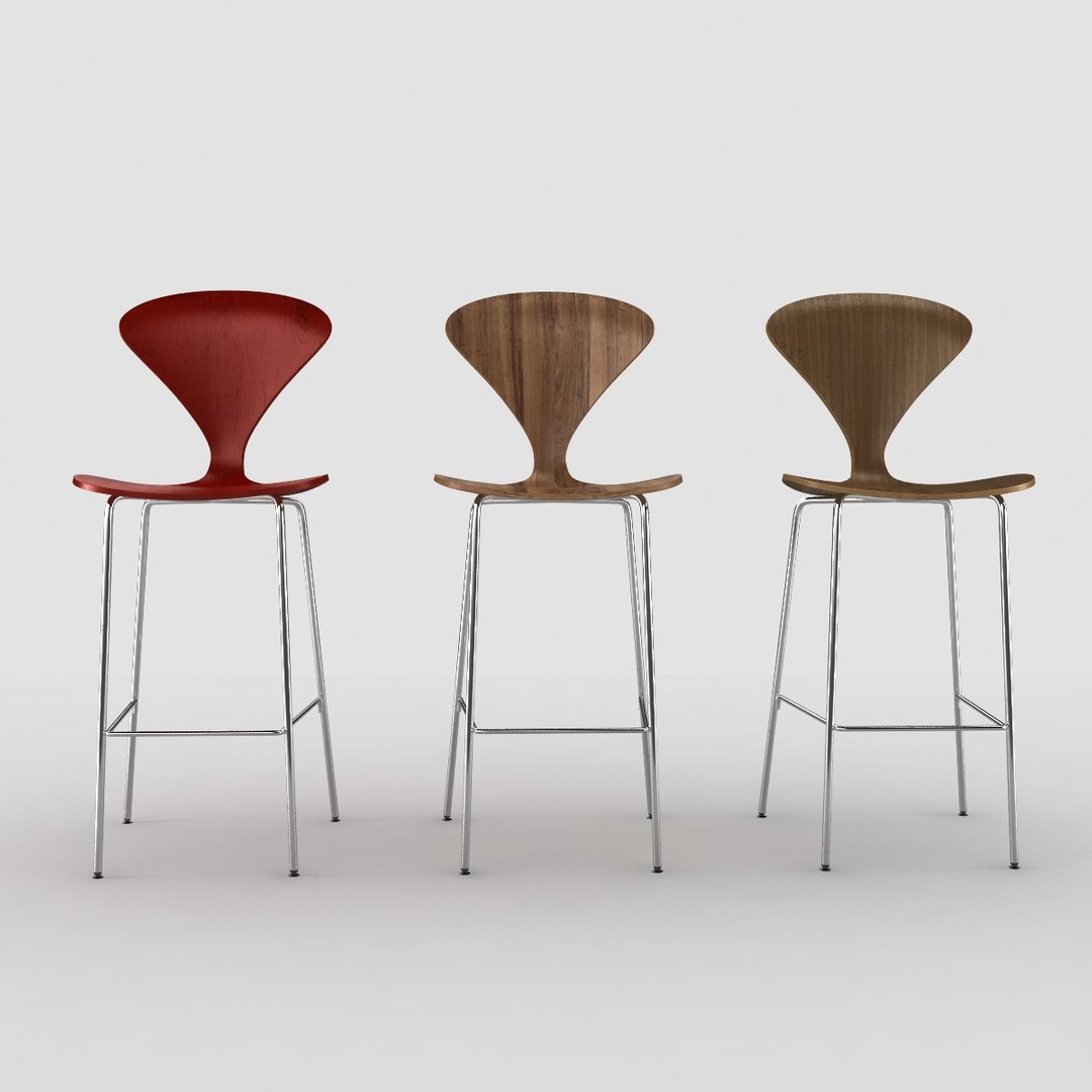 Cherner Stool Chair 3d Model