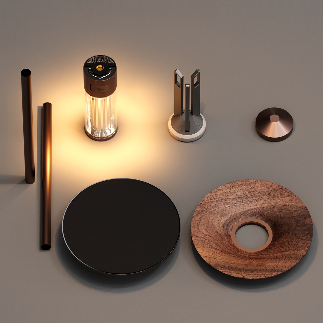 3D Lumena M3 Table Lamp - TurboSquid 2185718