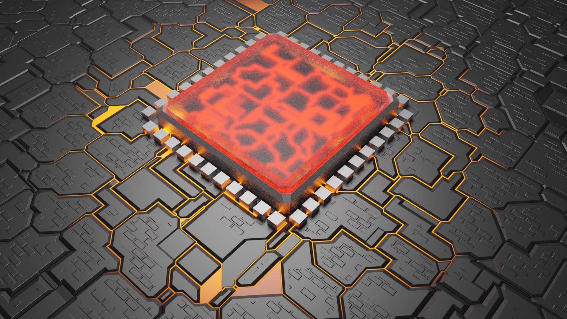 3D Computer Chip - TurboSquid 1472449