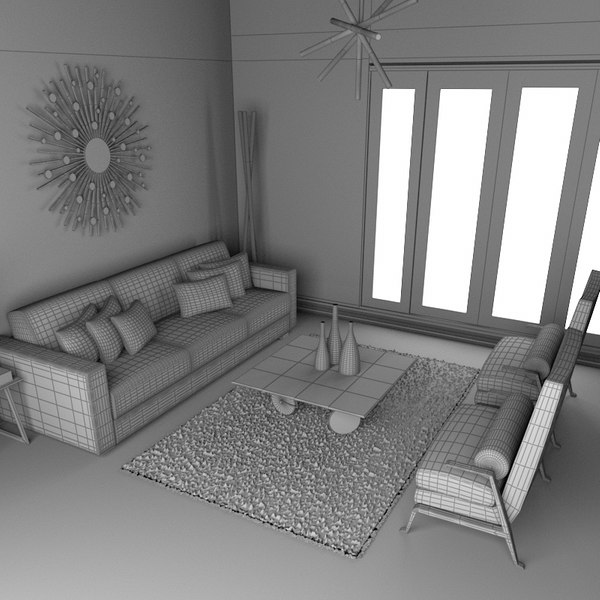 Def classic living room model - TurboSquid 1243487