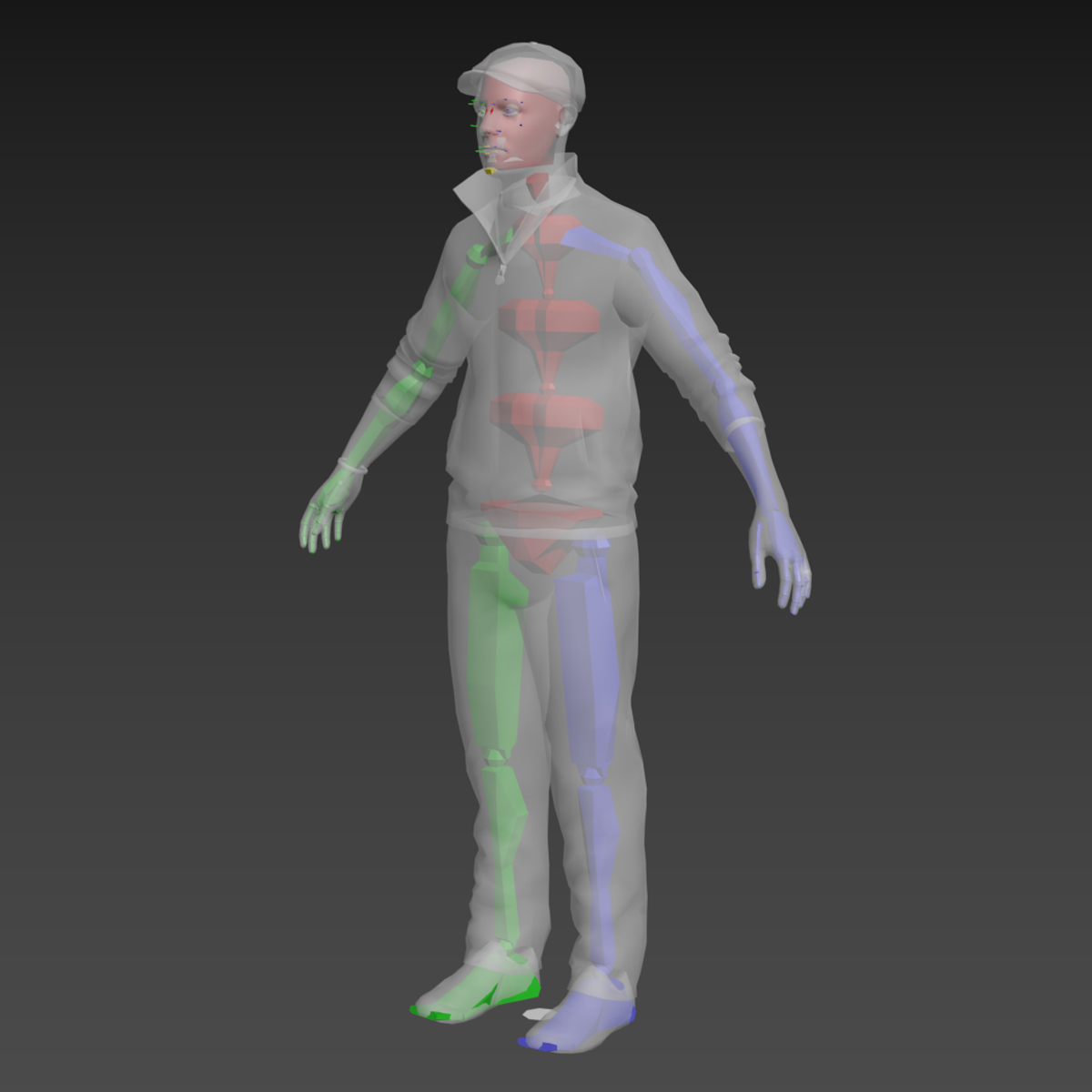 Russian hooligan slava 3D - TurboSquid 1330455