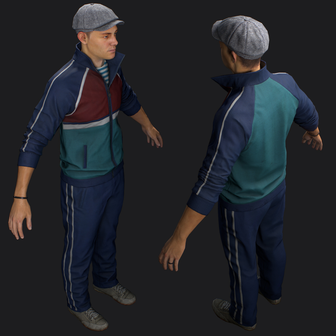 Russian hooligan slava 3D - TurboSquid 1330455