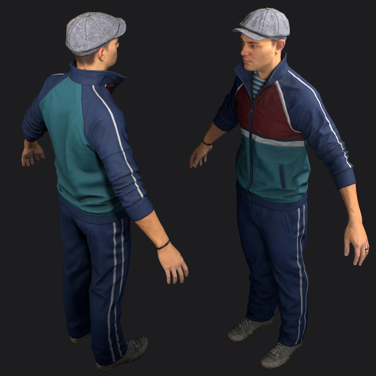 Russian hooligan slava 3D - TurboSquid 1330455