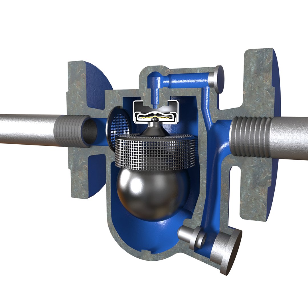 Mechanical Float Steam Trap 3D Model - TurboSquid 1854109