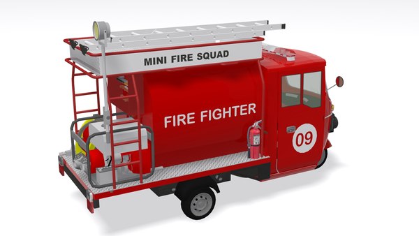TRIKE FIRE TRUCK model - TurboSquid 1838512