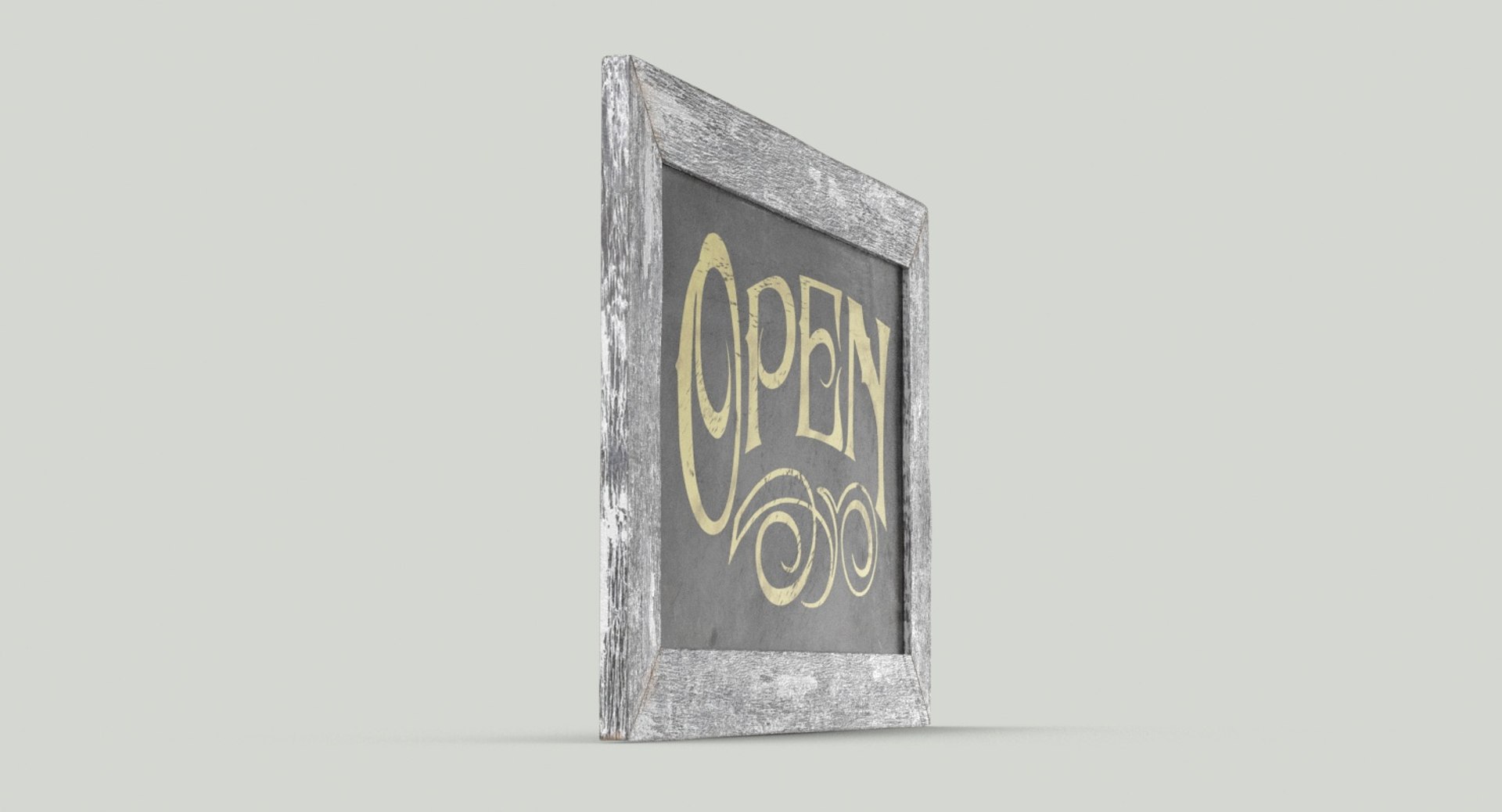 Vintage-open-sign 3D Model - TurboSquid 1246767