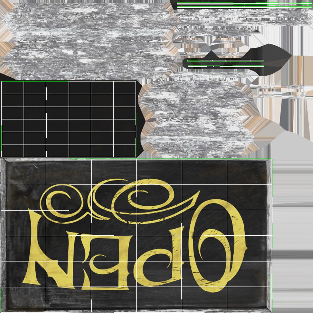 Vintage-open-sign 3D Model - TurboSquid 1246767