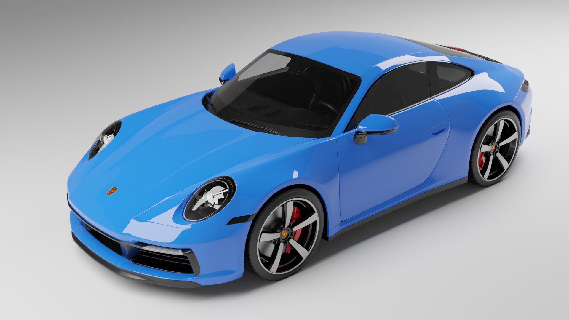 3D PORSCHE 911 CARRERA 4S BLUE Model - TurboSquid 2236042