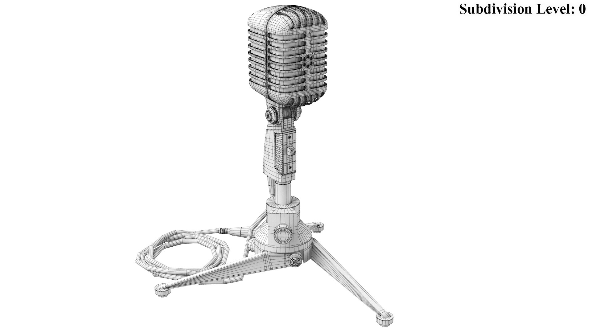 3D Three Retro Microphones - TurboSquid 1940275