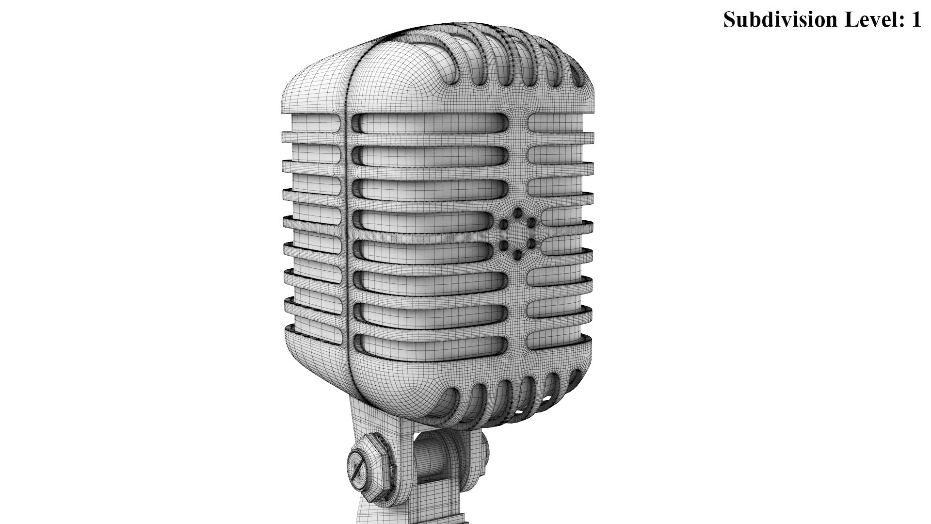 3D Three Retro Microphones - TurboSquid 1940275