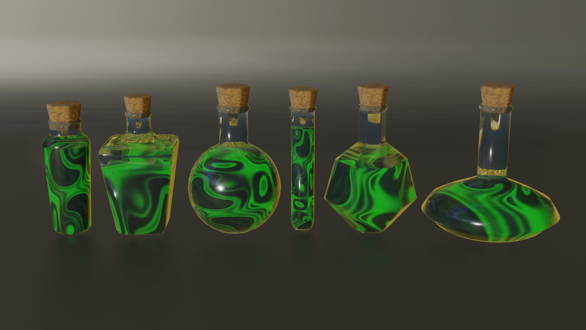 Pack Potions 3D Model - TurboSquid 1690946