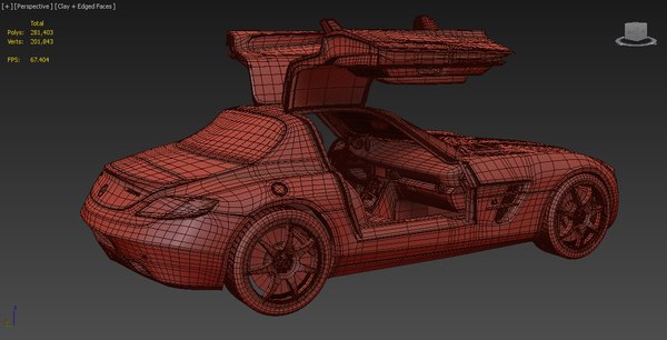 3D model mercedes benz sls - TurboSquid 1430849
