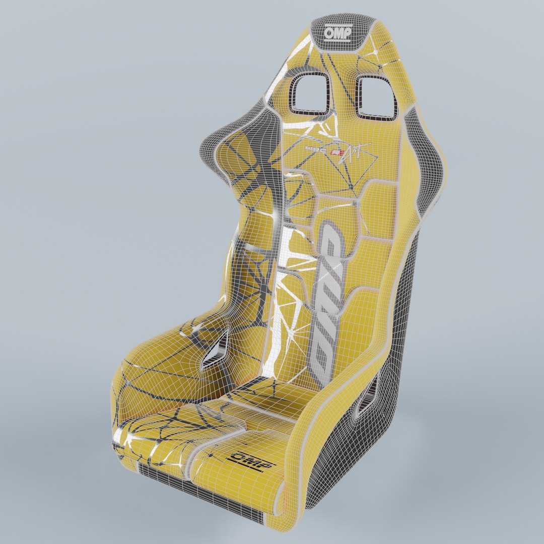 3D OMP WRC-R ART Racing Seat Yello - TurboSquid 1793927