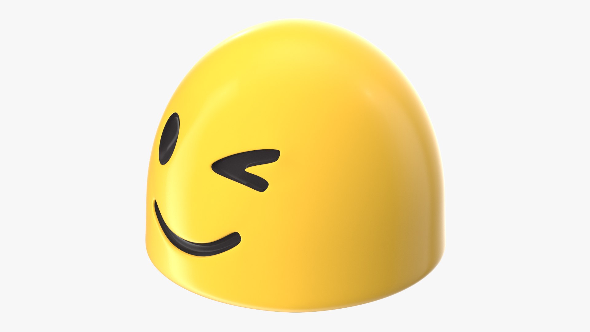 3D Winking Face Android Emoji - TurboSquid 1823747