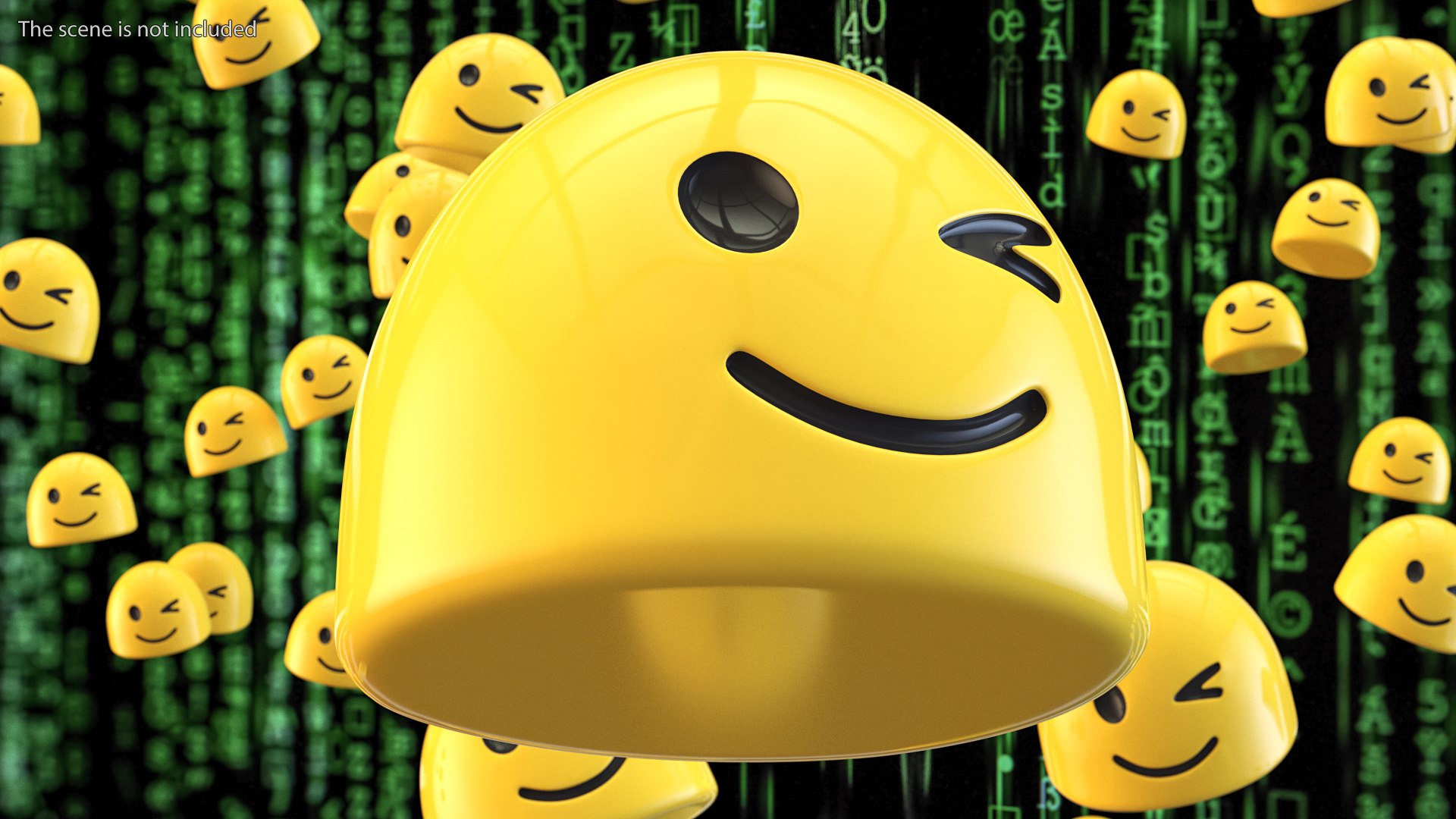 3D Winking Face Android Emoji - TurboSquid 1823747