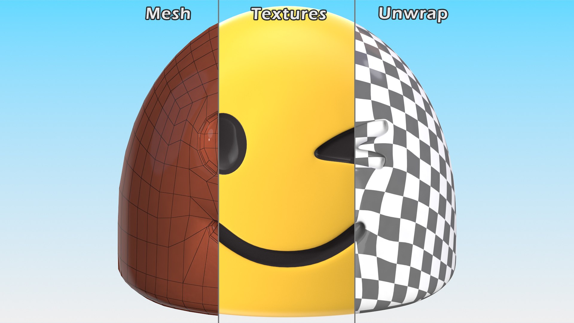 3D Winking Face Android Emoji - TurboSquid 1823747