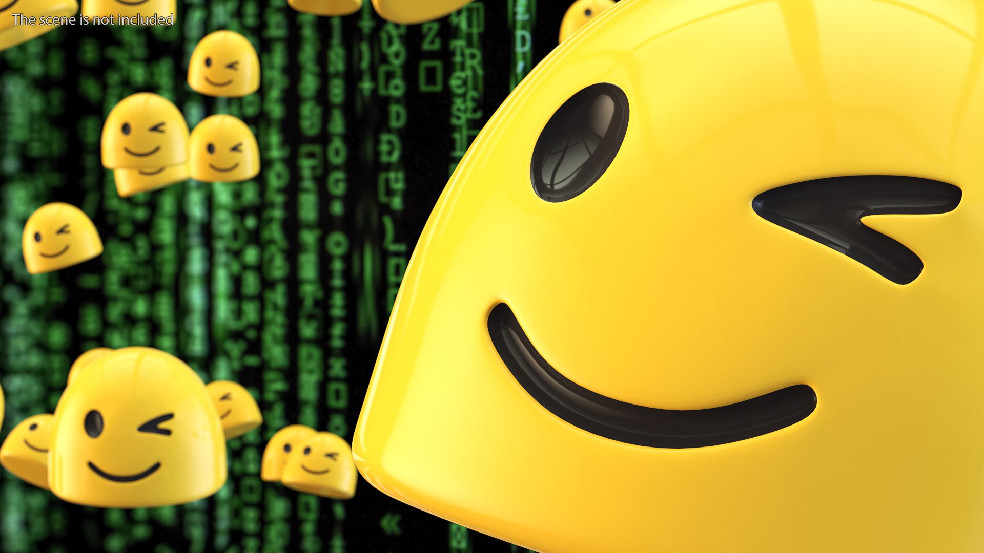 3D Winking Face Android Emoji - TurboSquid 1823747