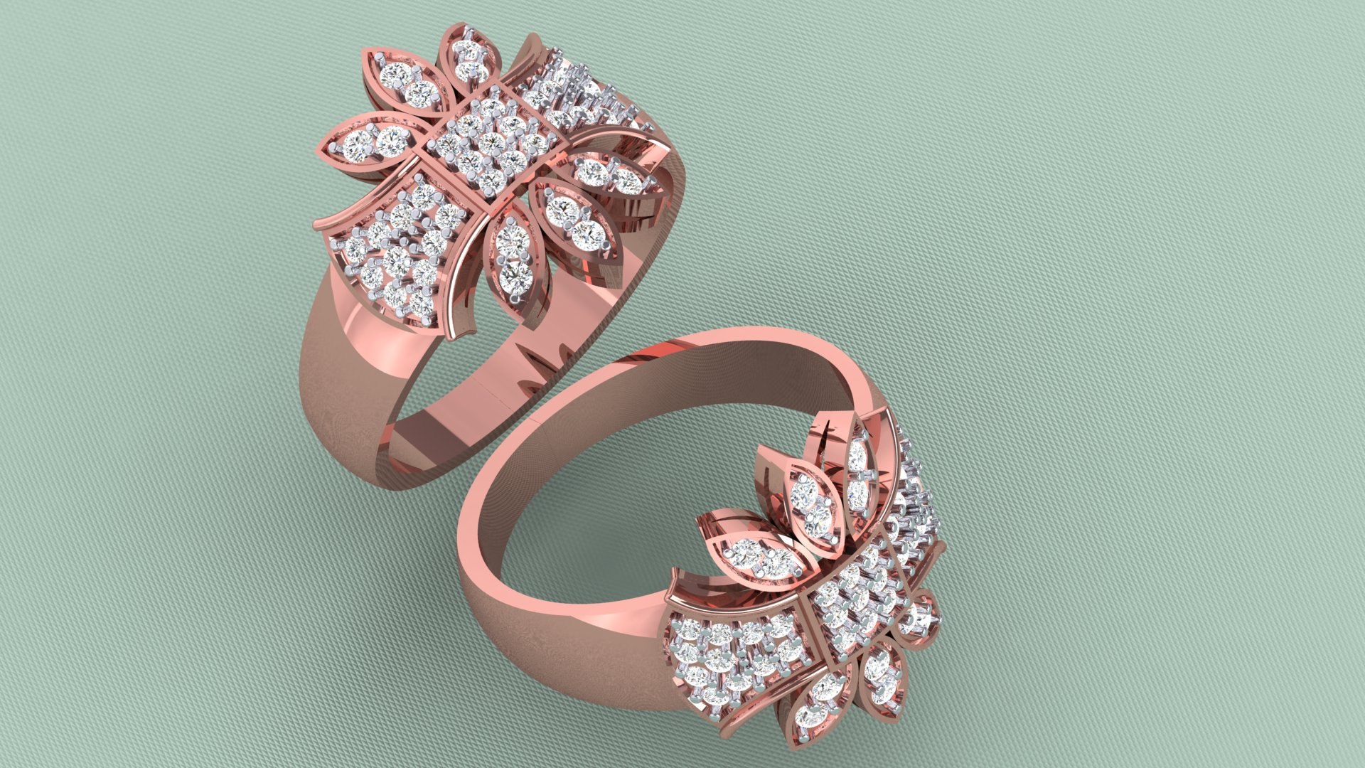 DIAMOND ENGAGEMENT RING 3D model - TurboSquid 2145330