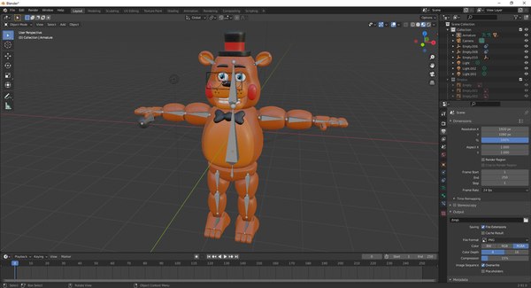 modelo 3d Fnaf 2 Juguete Freddy - TurboSquid 2123320