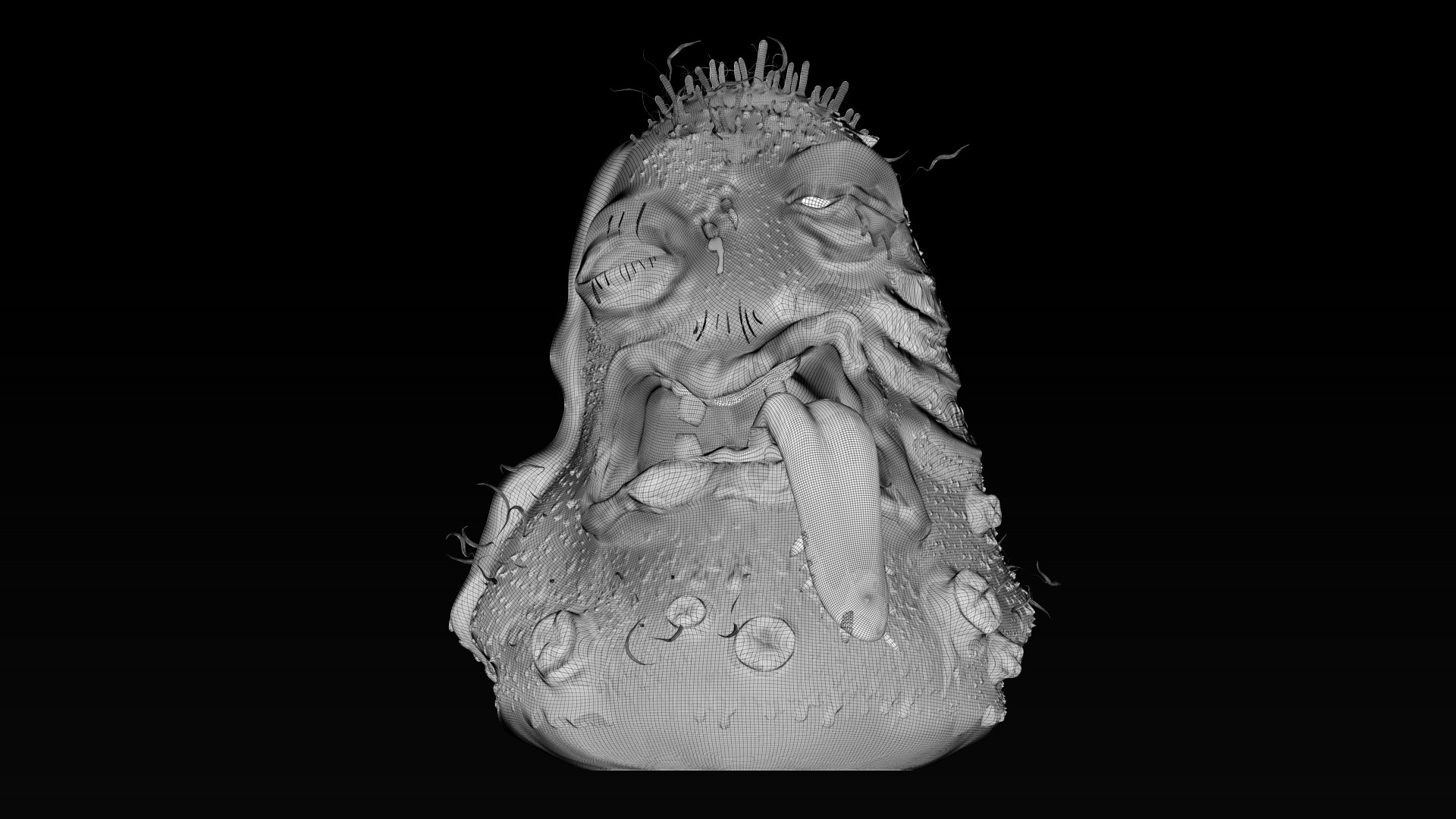 Creepy Creature 3 3D - TurboSquid 1920776