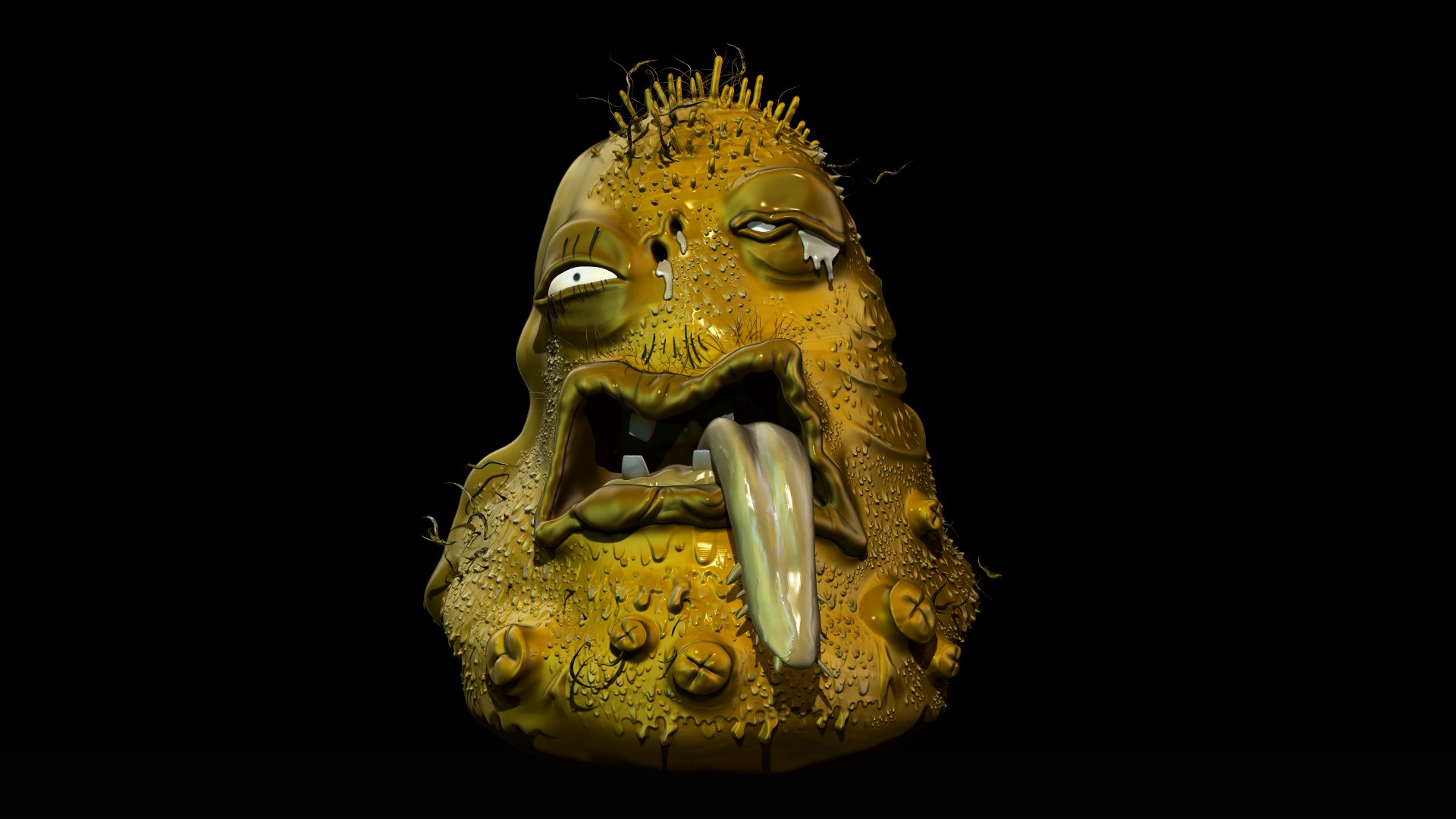 Creepy Creature 3 3D - TurboSquid 1920776