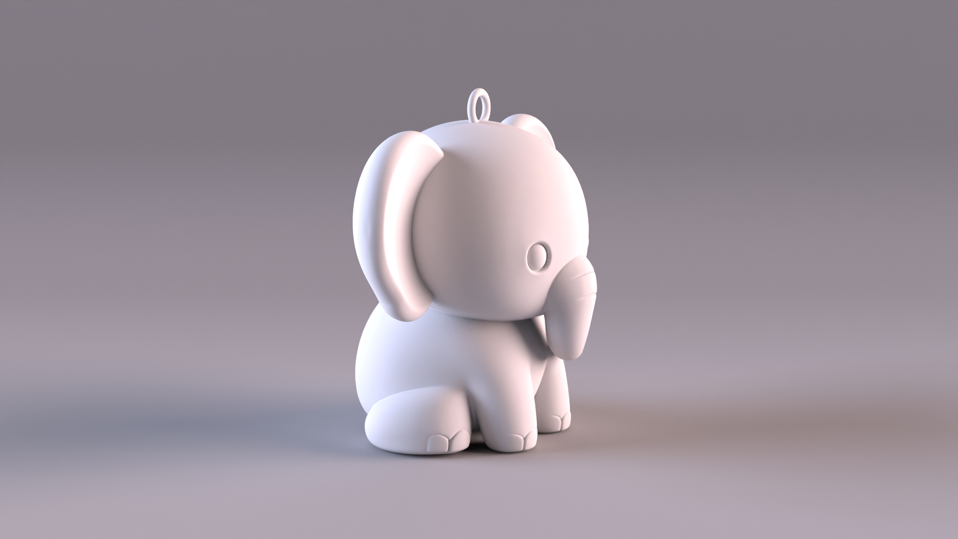 3D Model Baby Elephant Keychain Cute 3D STL File For Kids And Animal ...