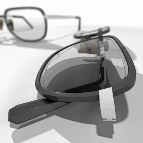 3d model of reading glasses sunglasses
