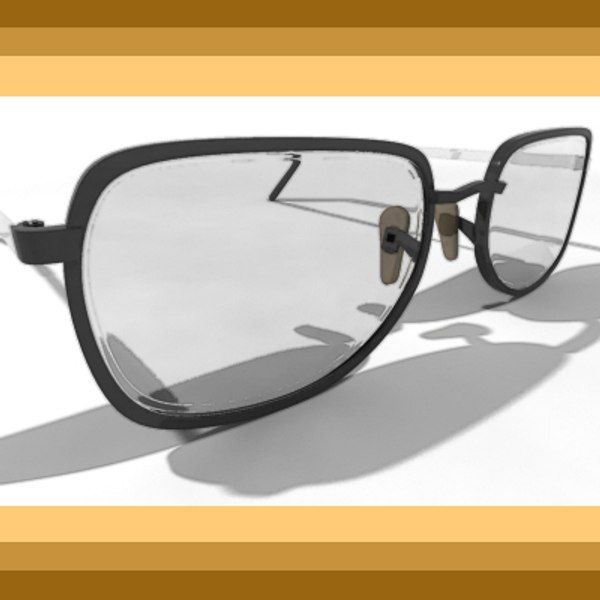 3d model of reading glasses sunglasses