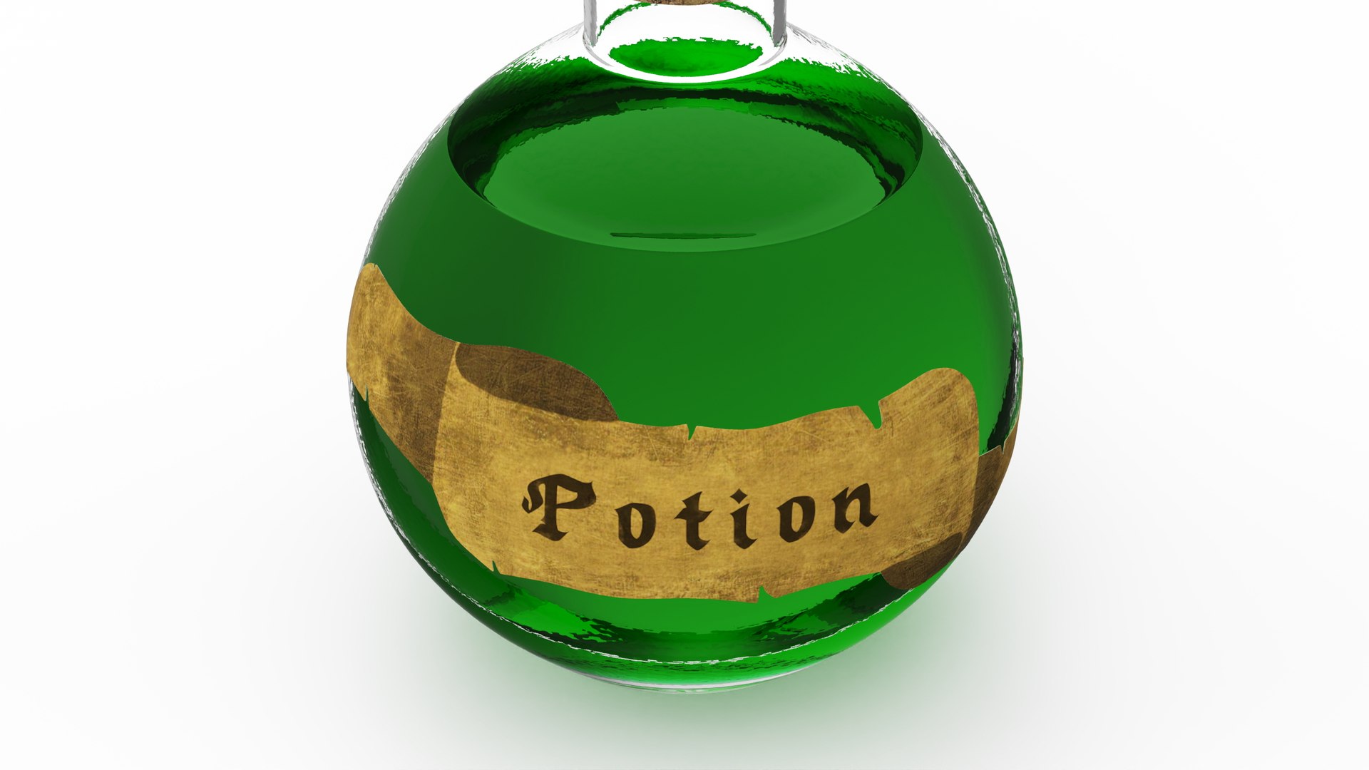 3D Potion In Glass Jar - TurboSquid 2017589