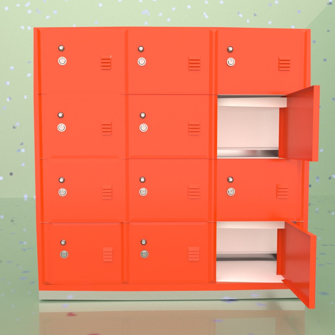 Locker 3D Model - TurboSquid 1529080