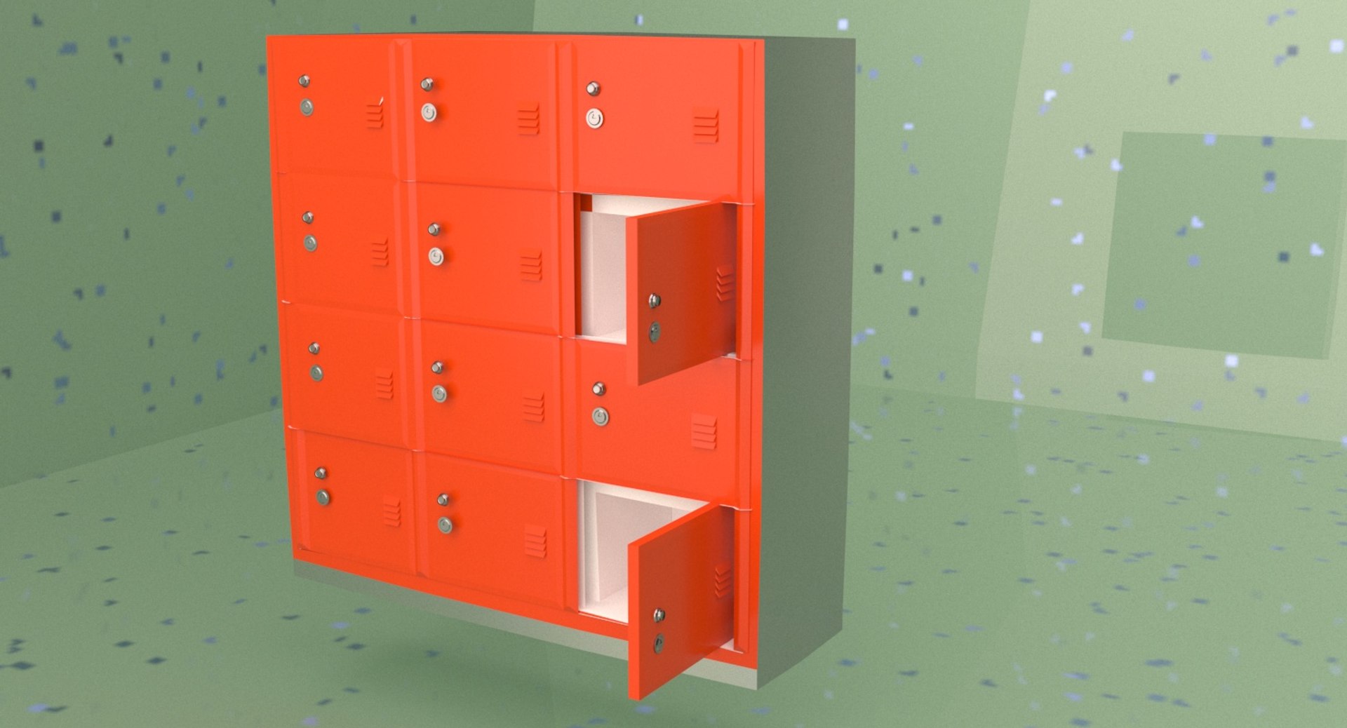 Locker 3D Model - TurboSquid 1529080