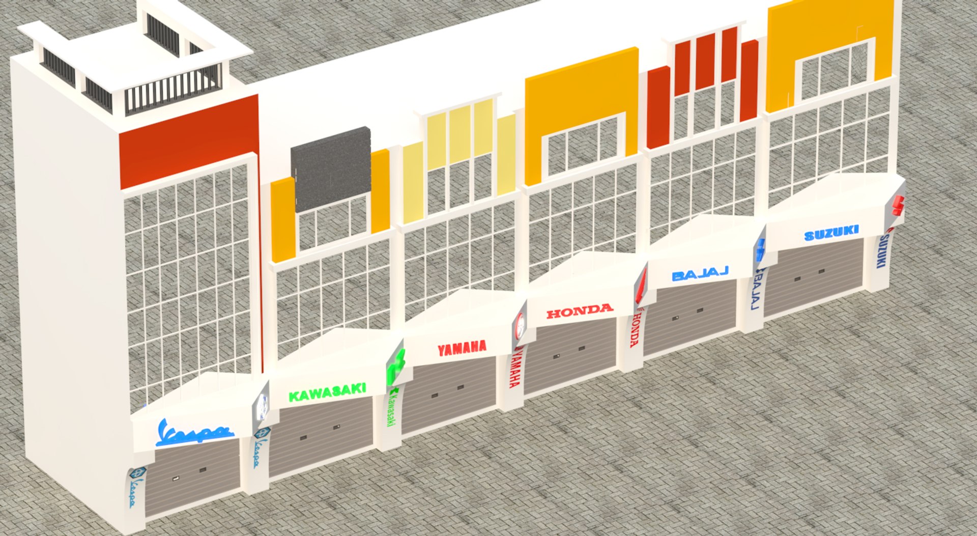 3D Pitstop Building Model - TurboSquid 1169168