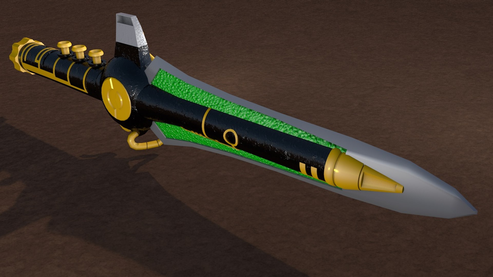 Dagger Flute 3D Model - TurboSquid 1267410