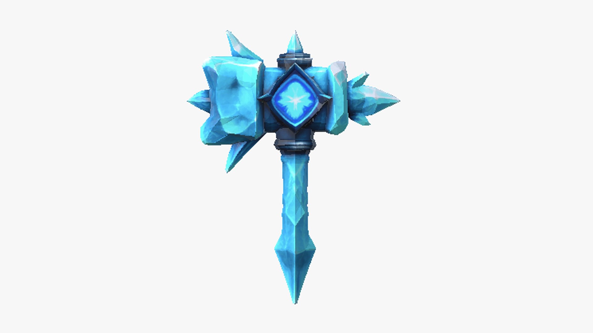3D Model Hammer Ice Weapon Fantasy RPG 3D Model - TurboSquid 2400246