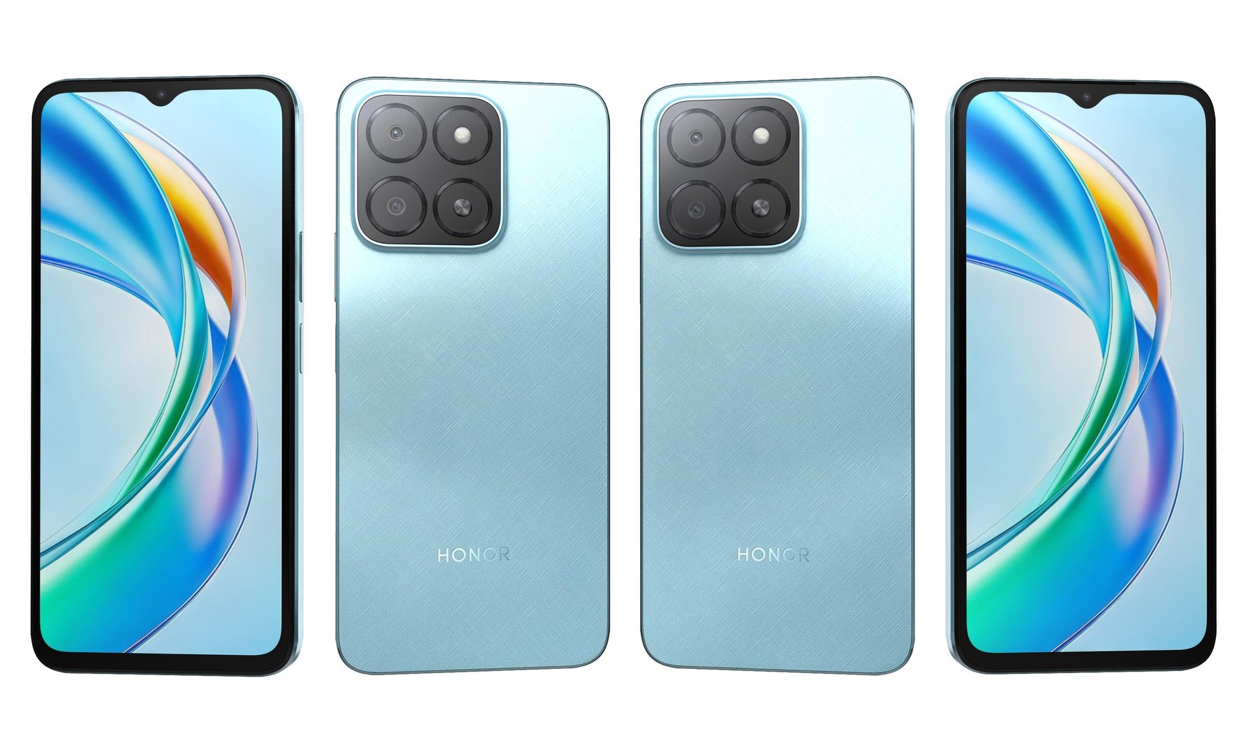 Honor X5b Plus Ocean Blue 3D - TurboSquid 2297622