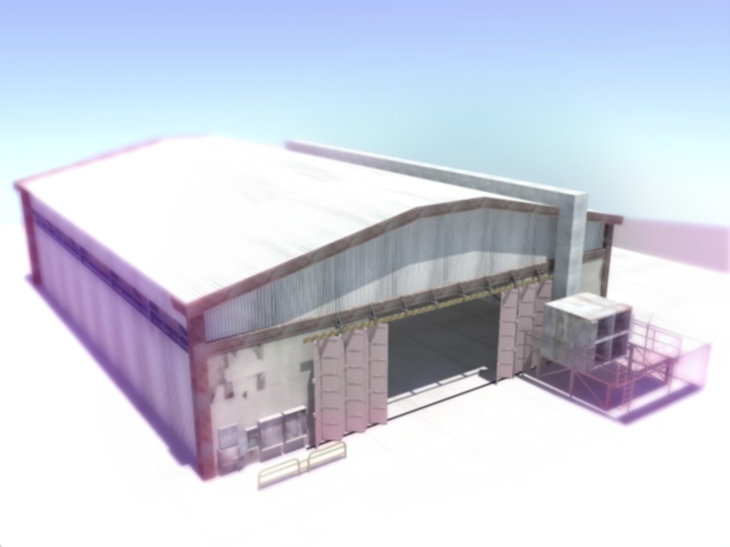 Warehouse Environment Car 3d Model