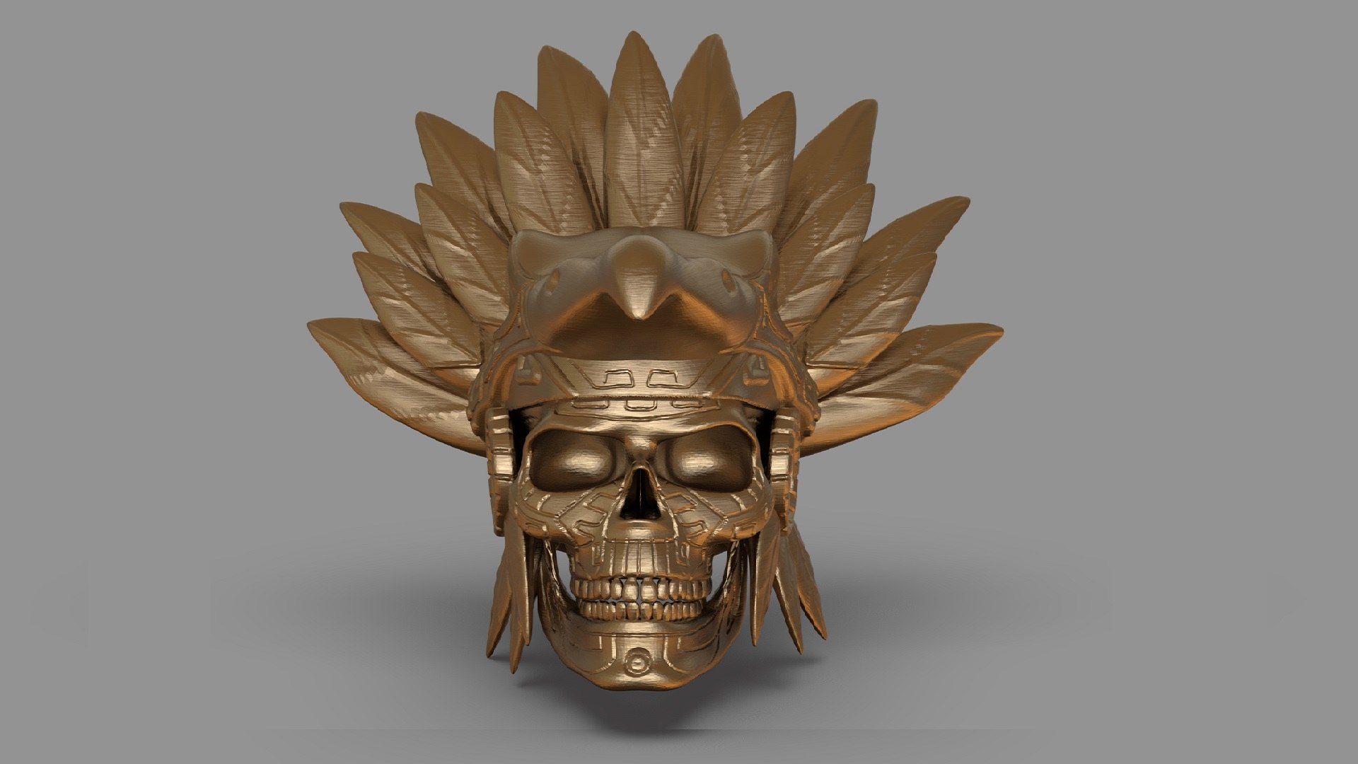 Eagle Aztec Skull 3D Model - TurboSquid 2092188