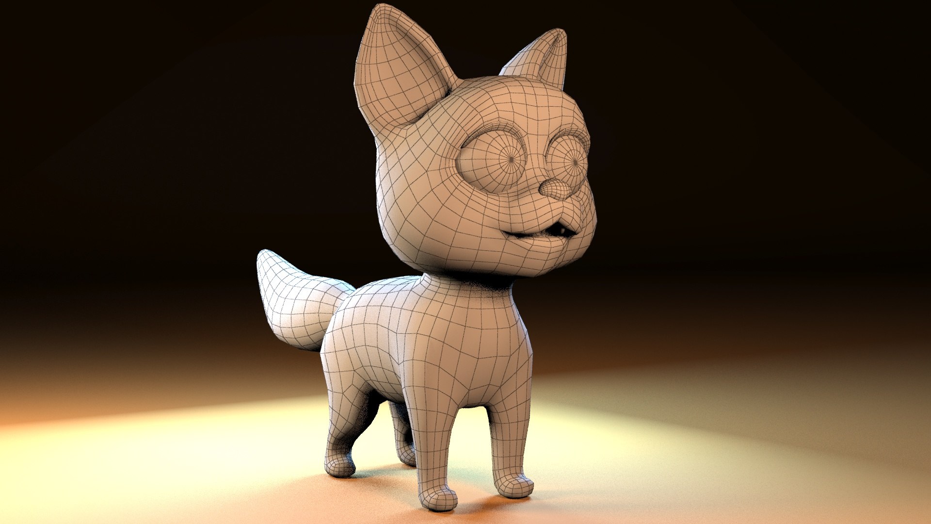 3D Cartoon Young Cat Model - TurboSquid 2170153