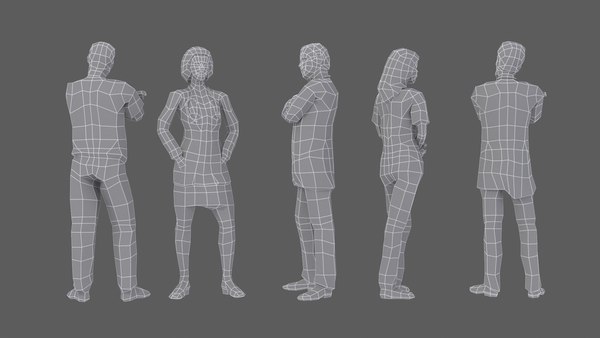 3D character people professions rigged model - TurboSquid 1459321