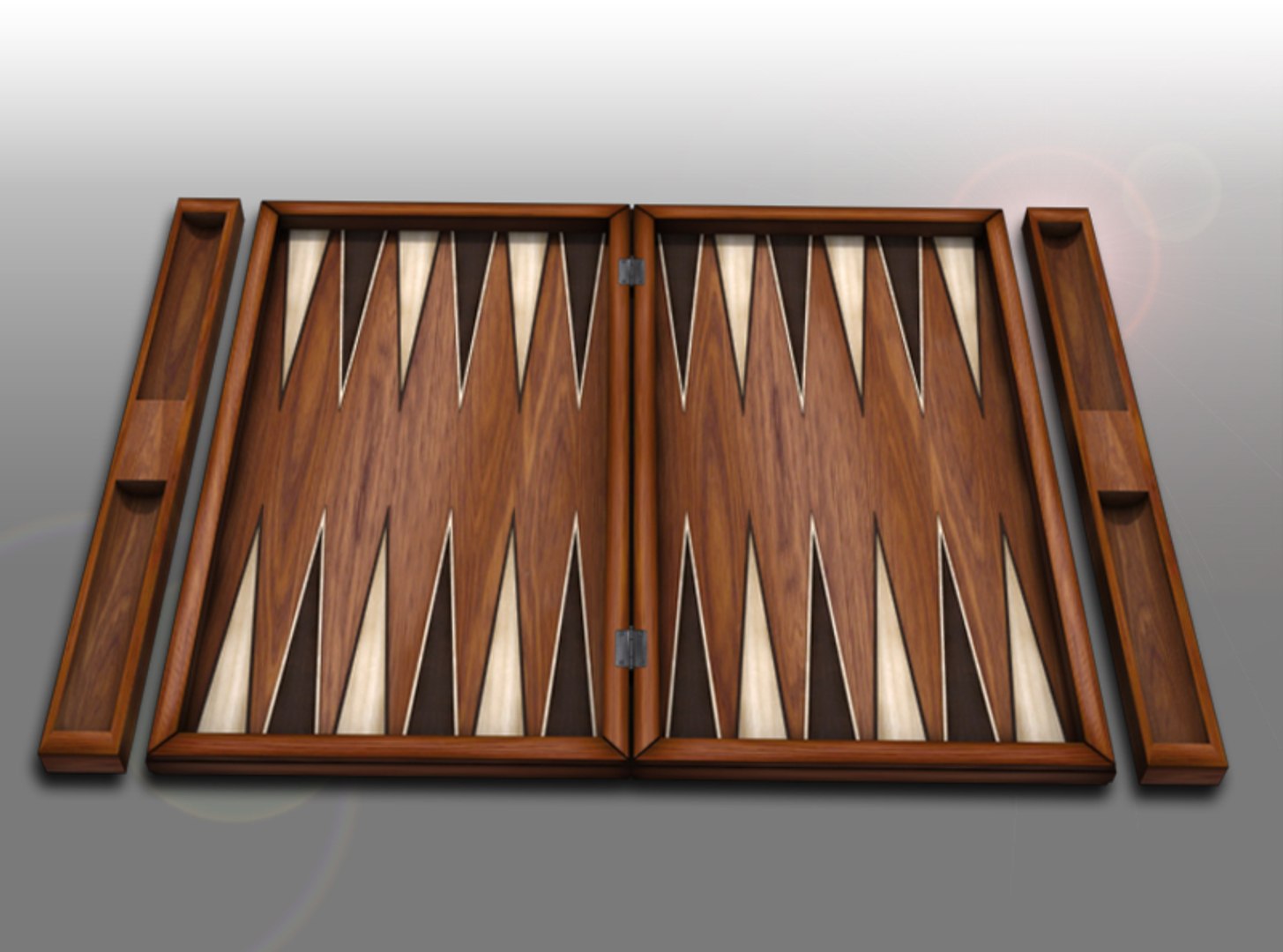 backgammon set board obj