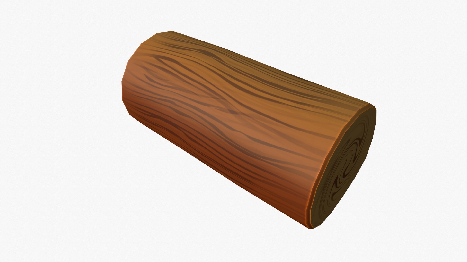 3D Cartoon Log - TurboSquid 1901517