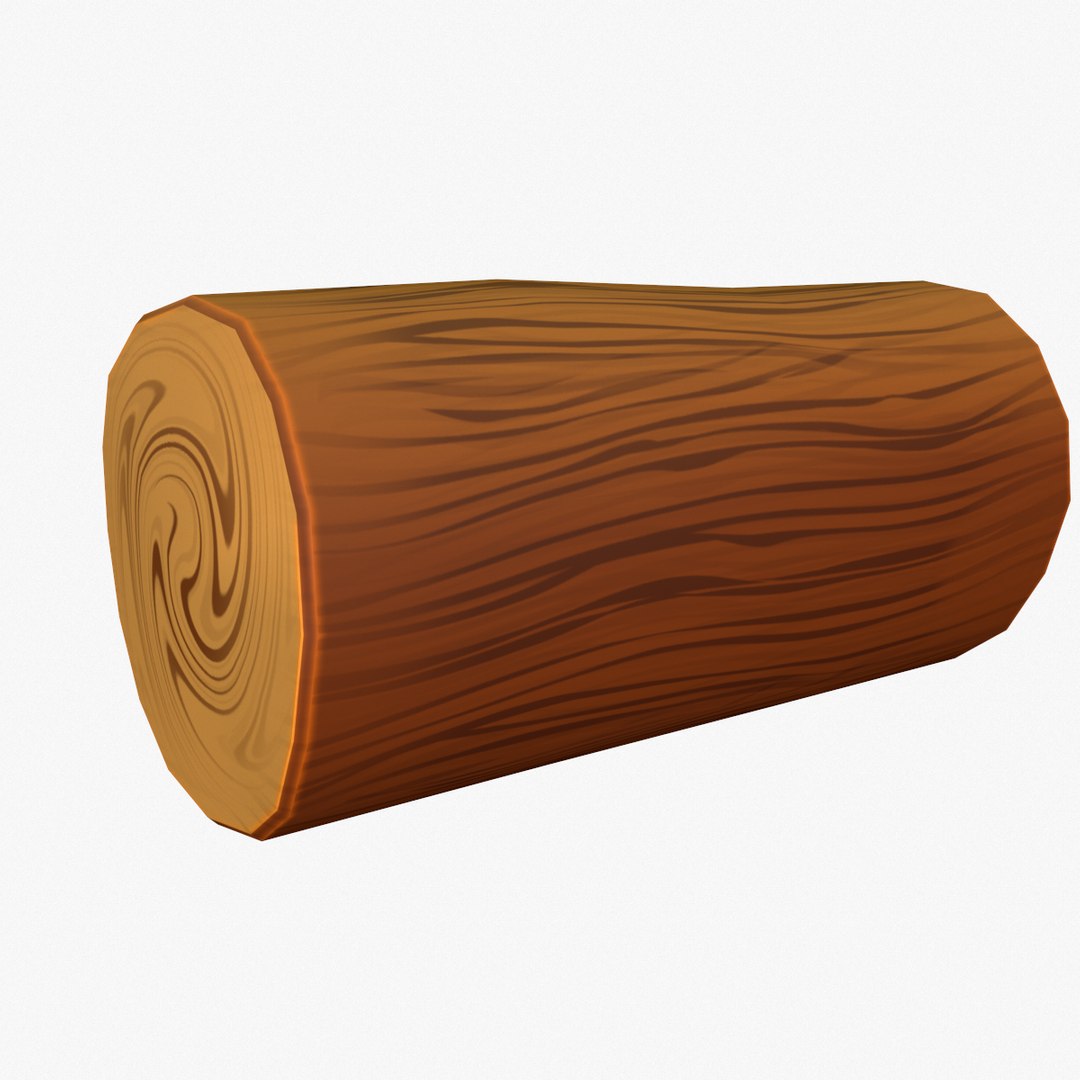 3D Cartoon Log - TurboSquid 1901517