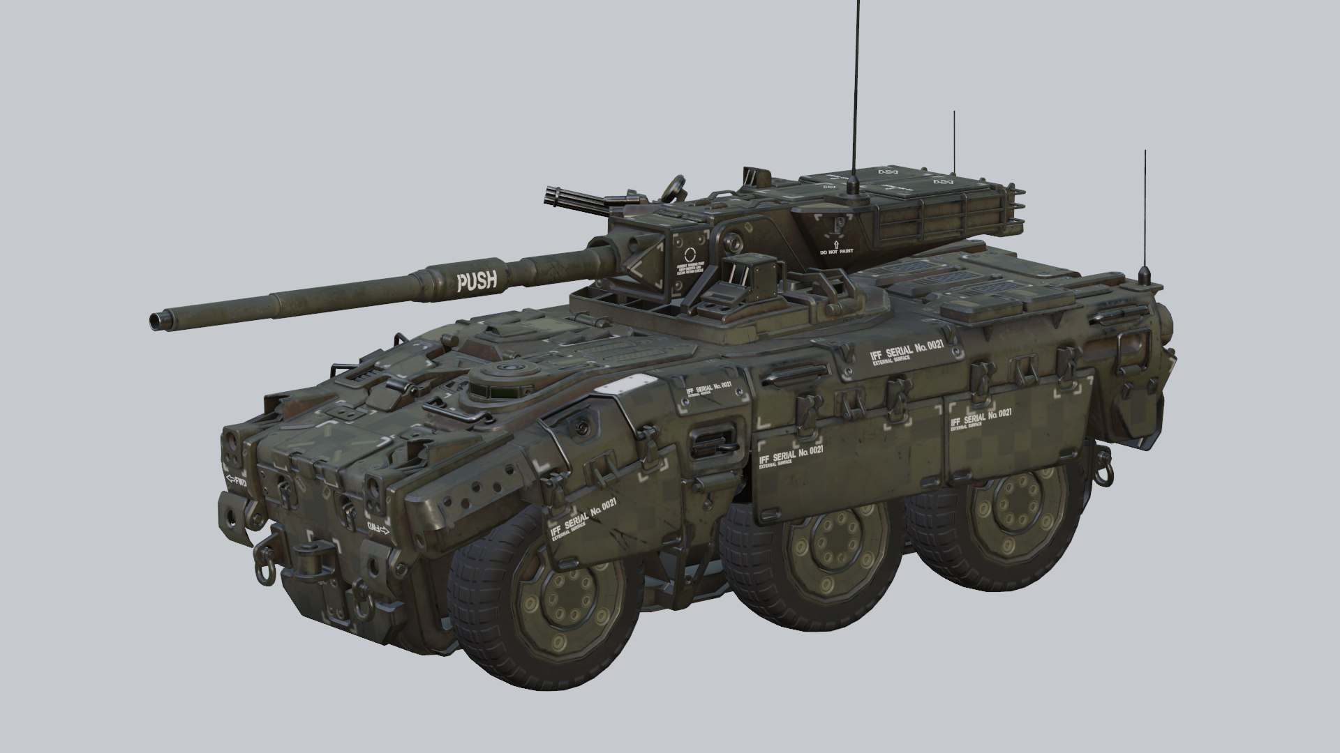 Light Tank 3D model - TurboSquid 2041251