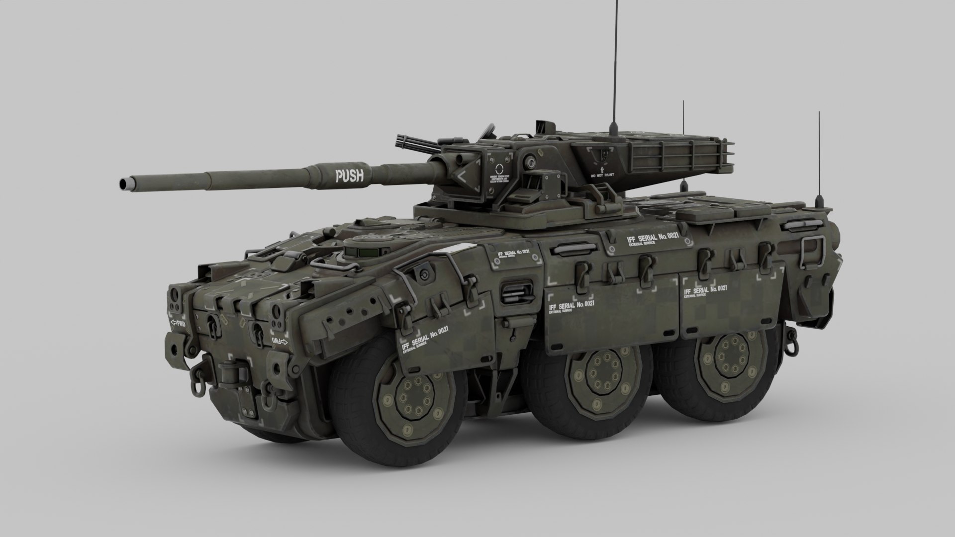 Light Tank 3D model - TurboSquid 2041251