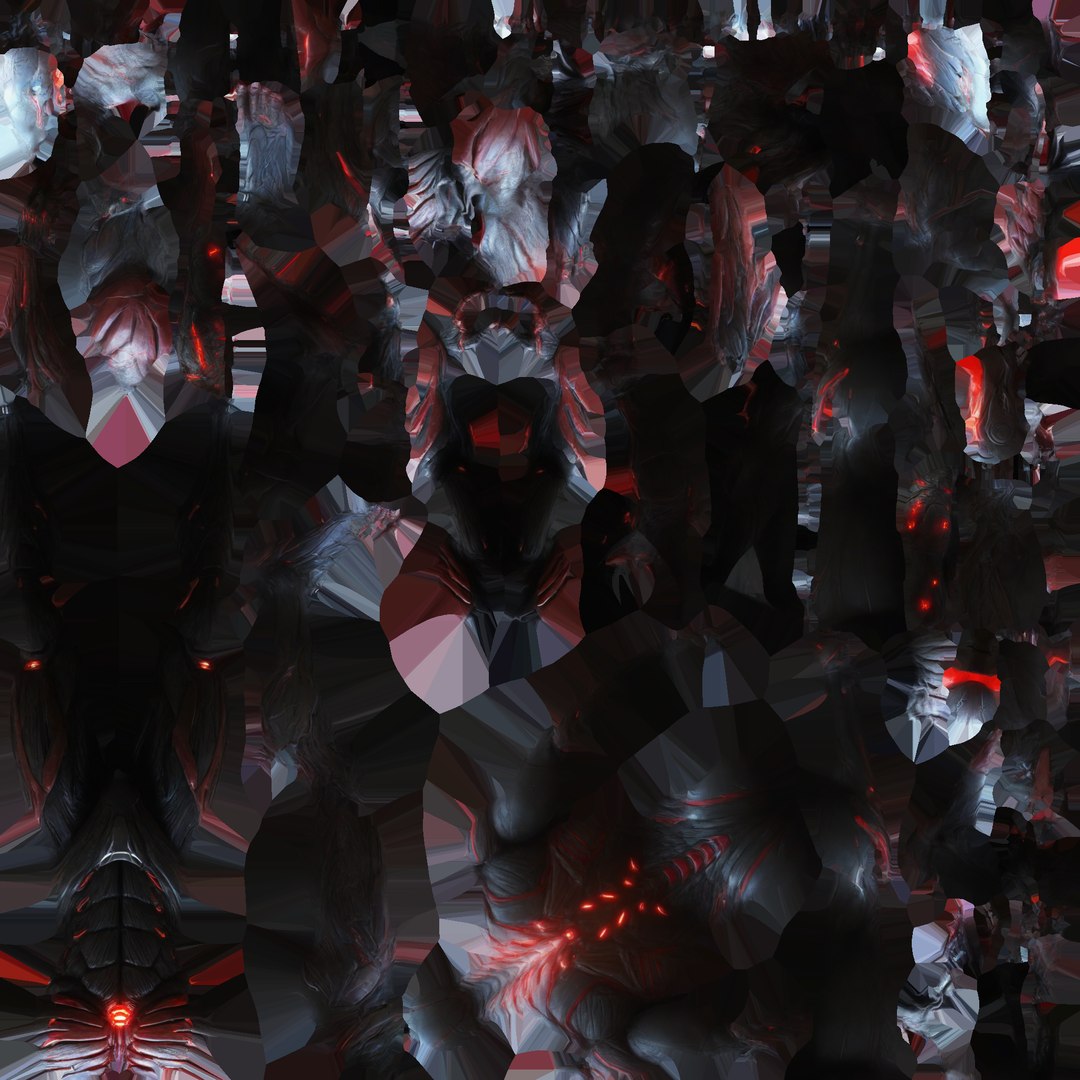 3D Crysis Nanosuit 3D Model - Muscular Black Red Glowing Veins FBX OBJ ...