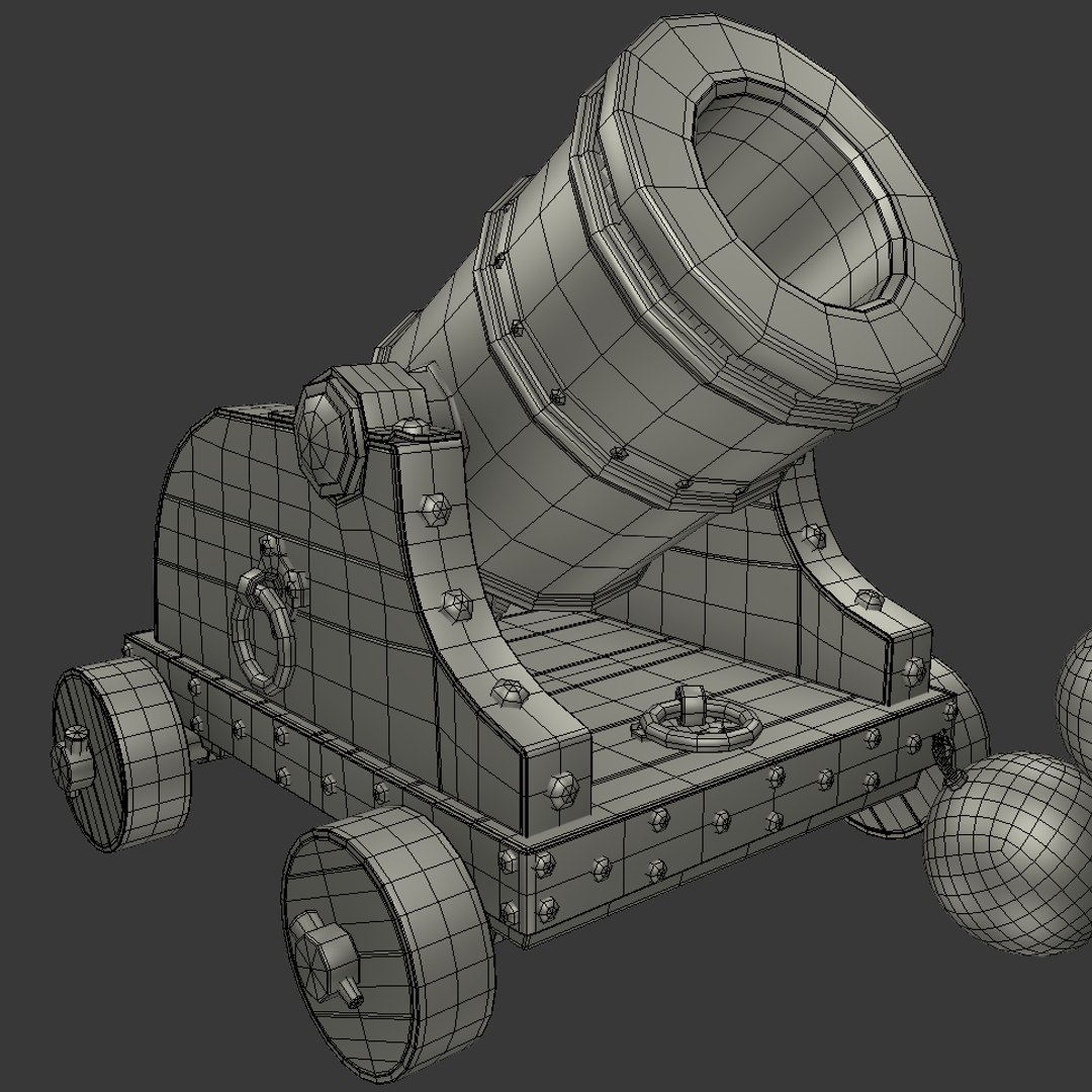 Cannon 3D Model - TurboSquid 1370735