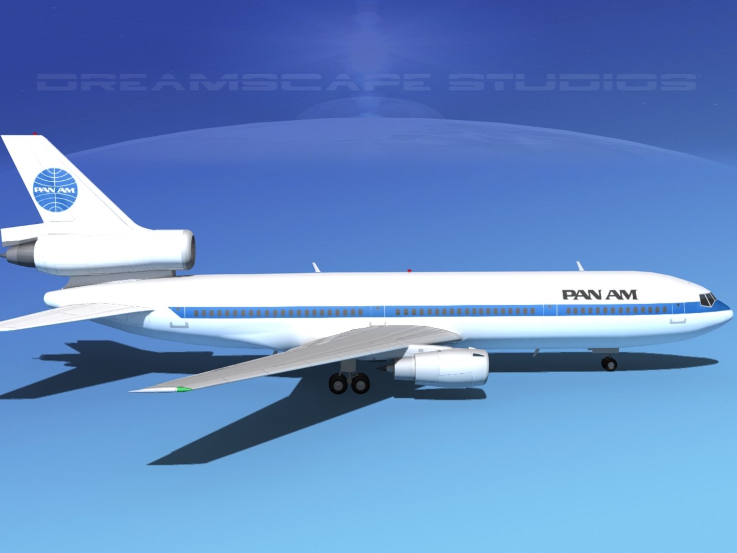 douglas dc-10 3d max