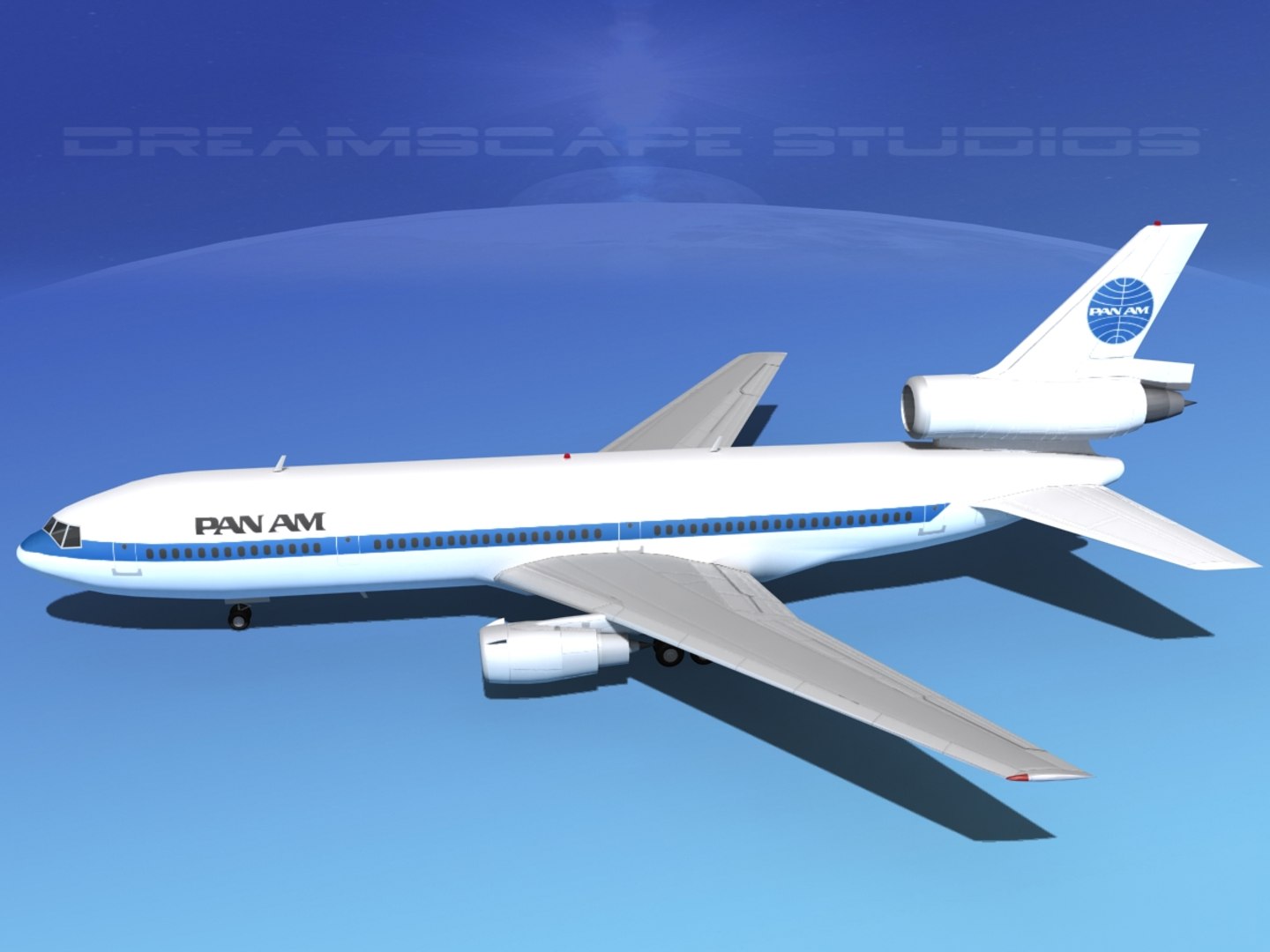 douglas dc-10 3d max