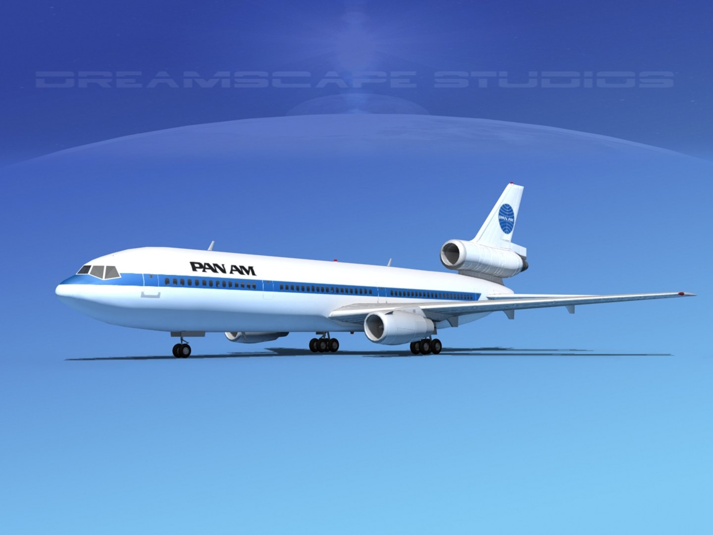 douglas dc-10 3d max