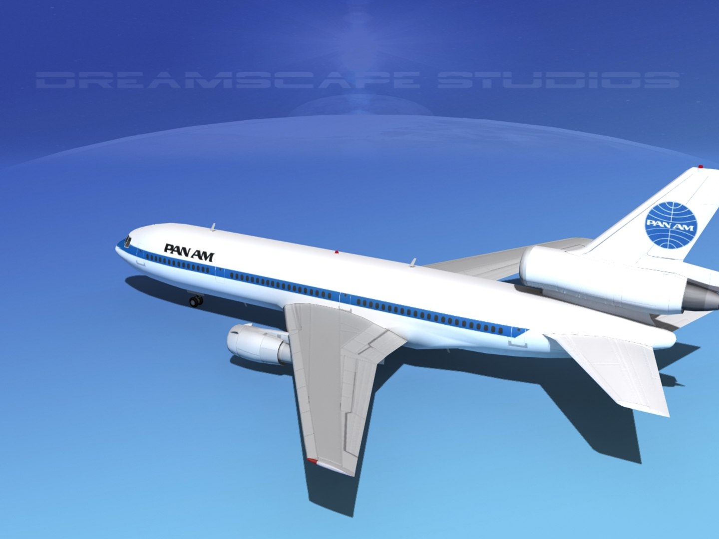 douglas dc-10 3d max